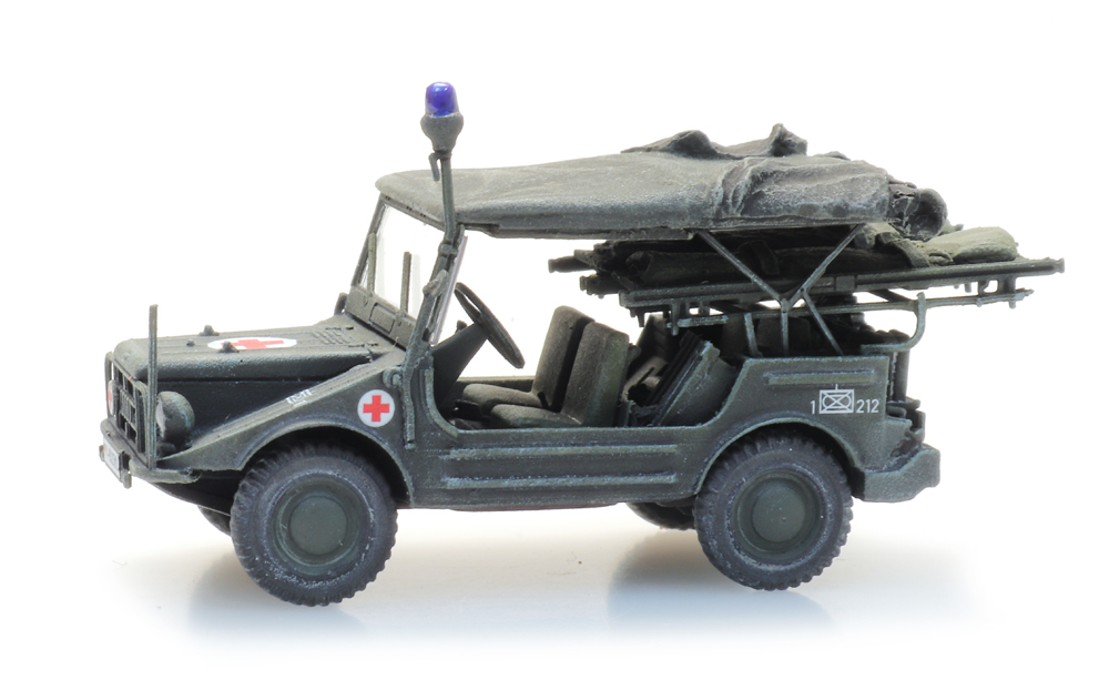 RoCo USA, Inc. Post WWII German DKW Munga F91/4 Olive Paramedics