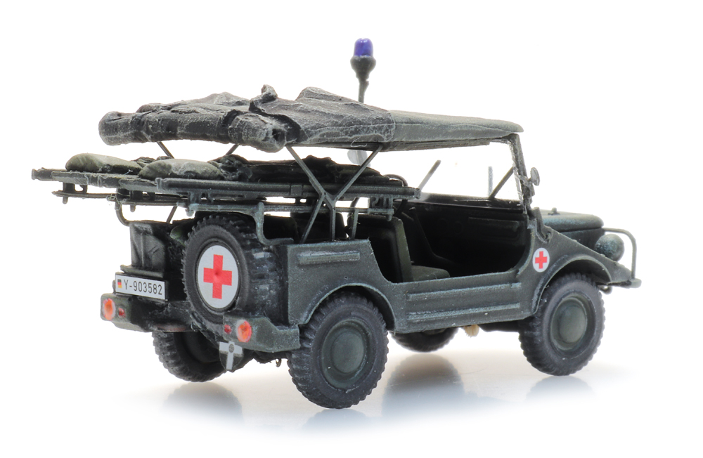 RoCo USA, Inc. Post WWII German DKW Munga F91/4 Olive Paramedics