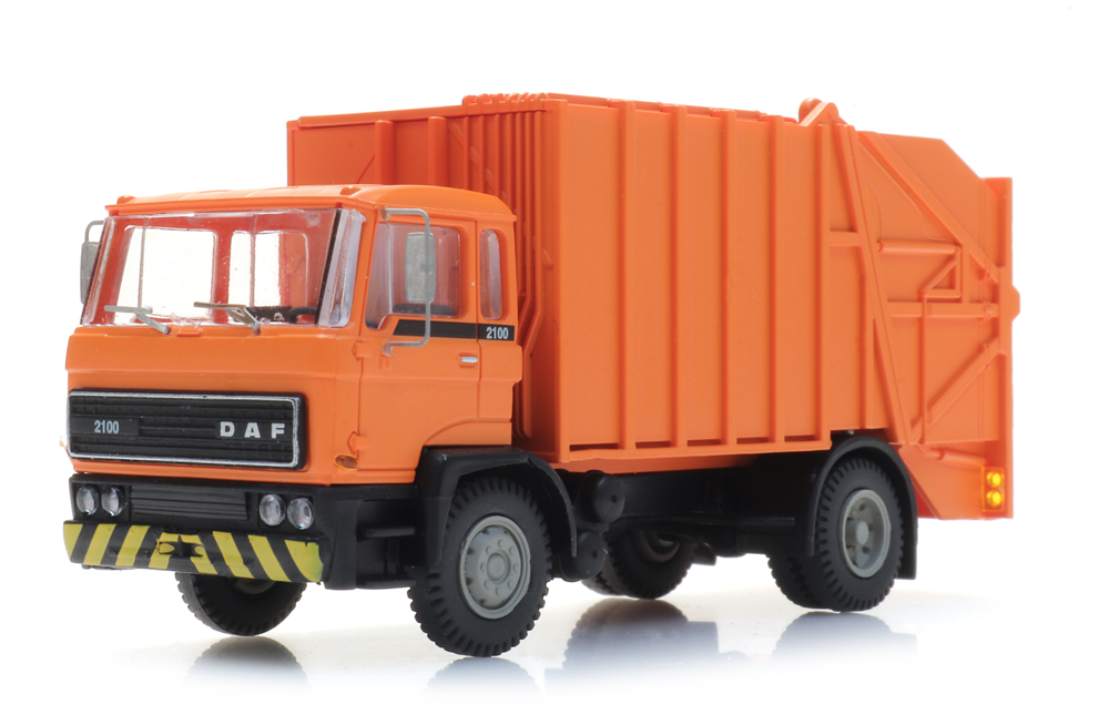RoCo USA, Inc. DAF tilt-cab B, garbage truck, orange