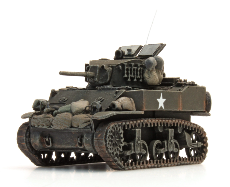 RoCo USA, Inc. US M5A1 Stuart Light Tank stowage 2